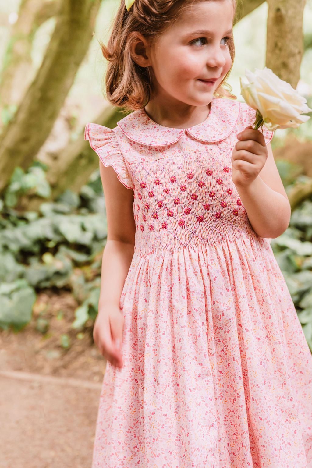 Girls smocked dresses