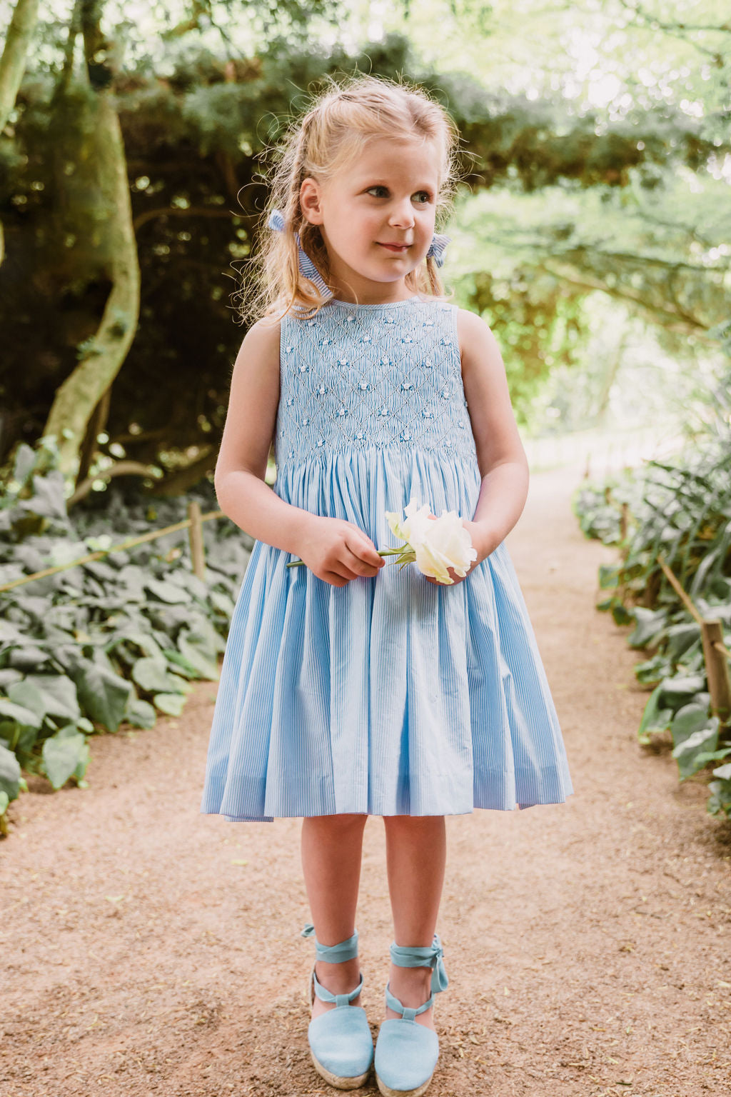 Girls smocked dresses