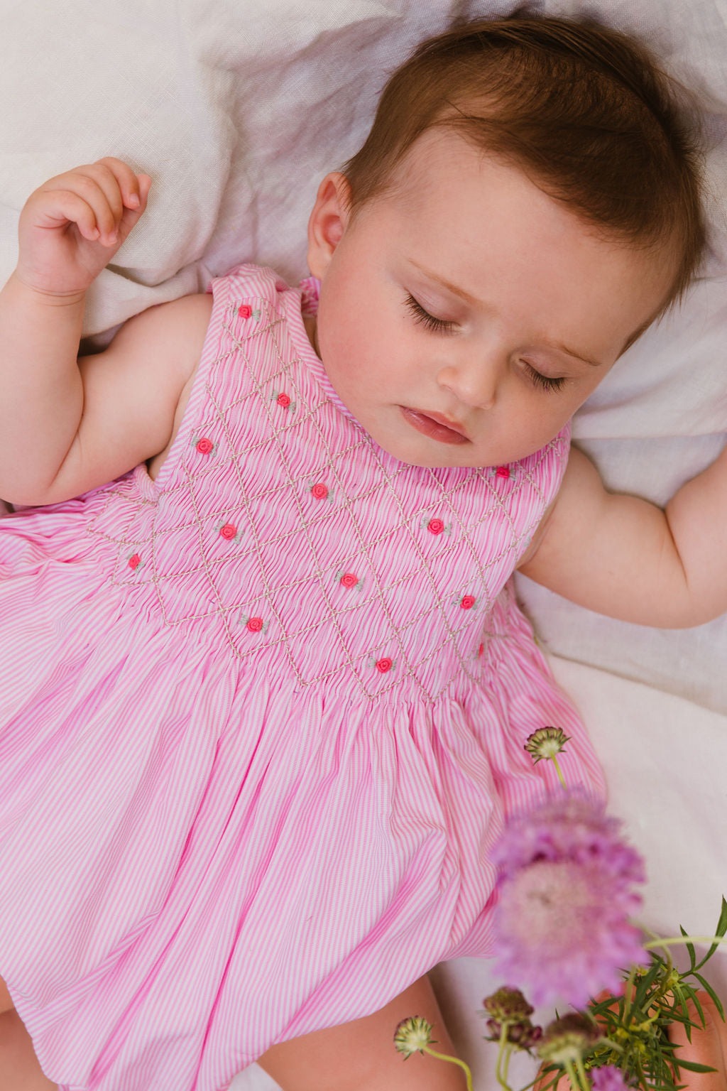 Baby smocked bubbles/rompers